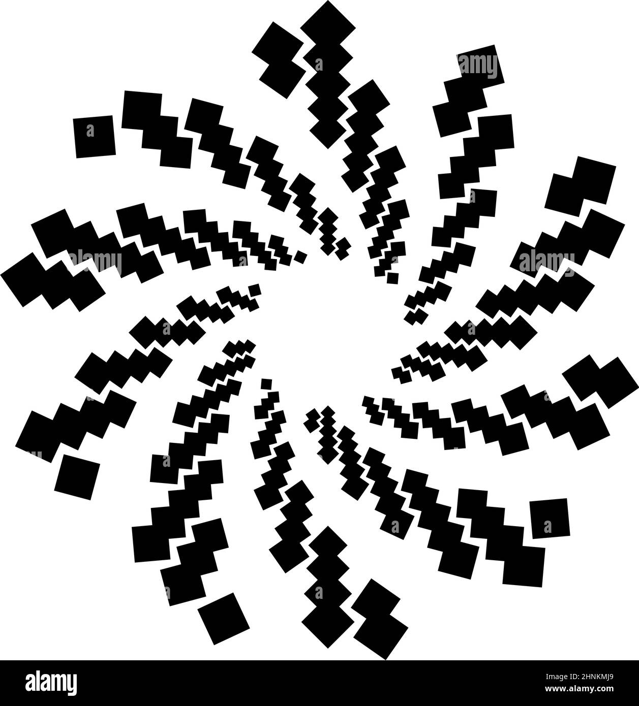 Abstract circular, radiating design element vector - stock vector ...