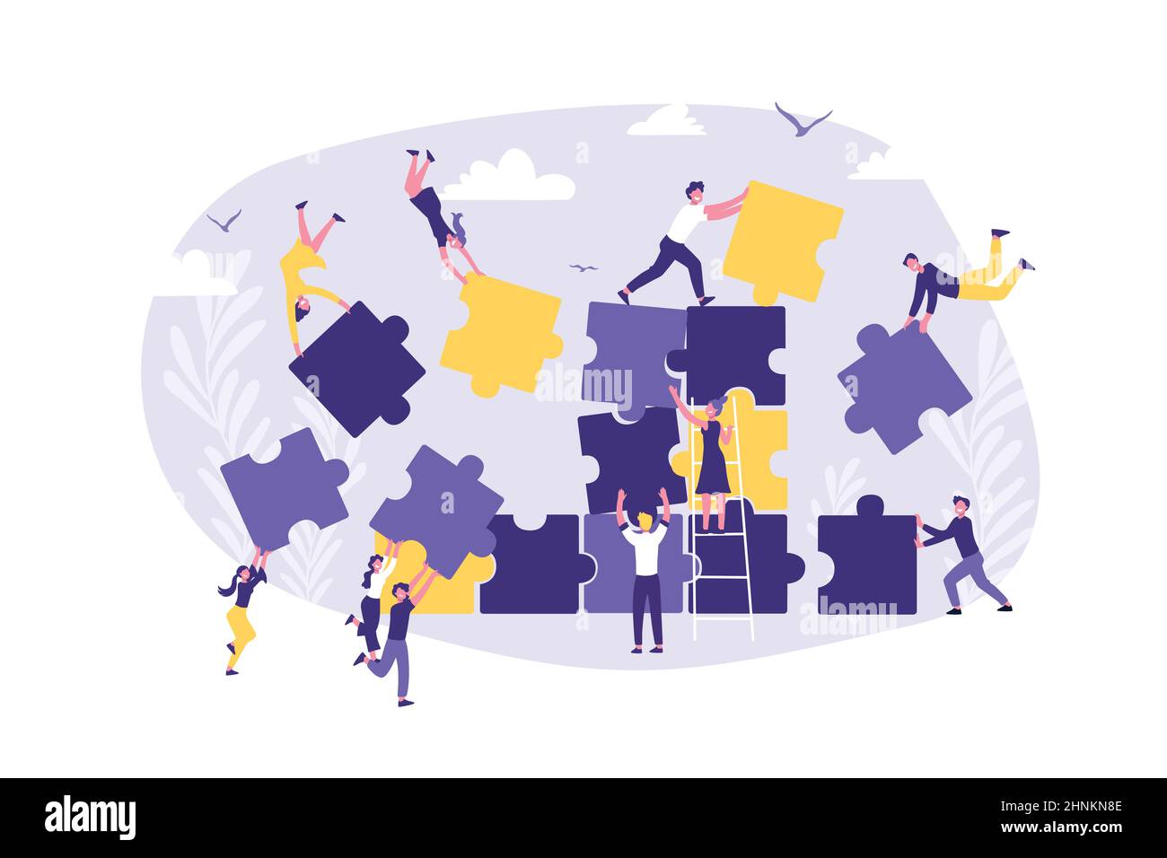 Business Concept of Teamwork, Coworking, Crowdfunding, Cooperation and ...