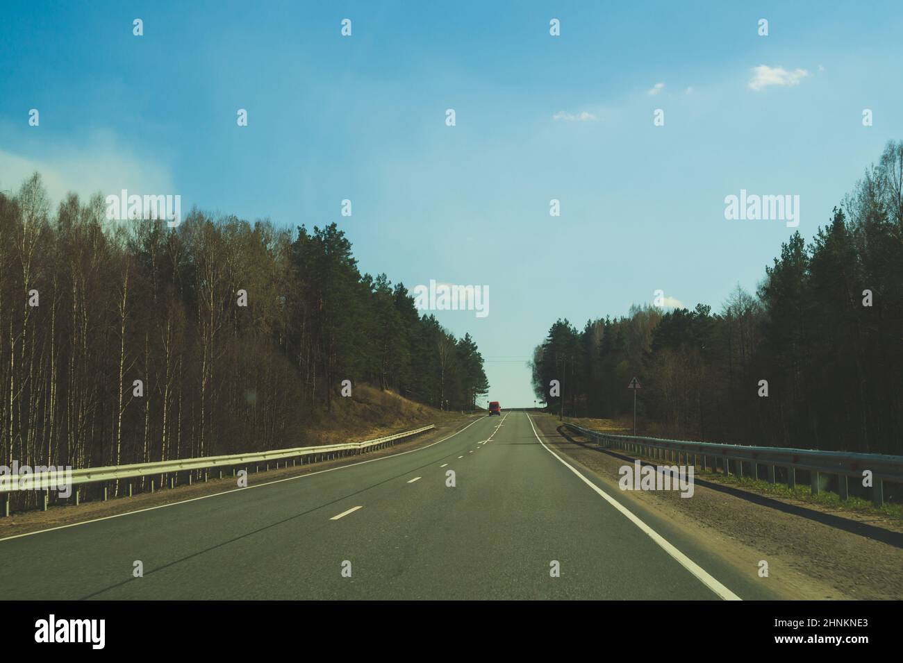 Car driving on a highway. auto moving on a roadway Stock Photo - Alamy