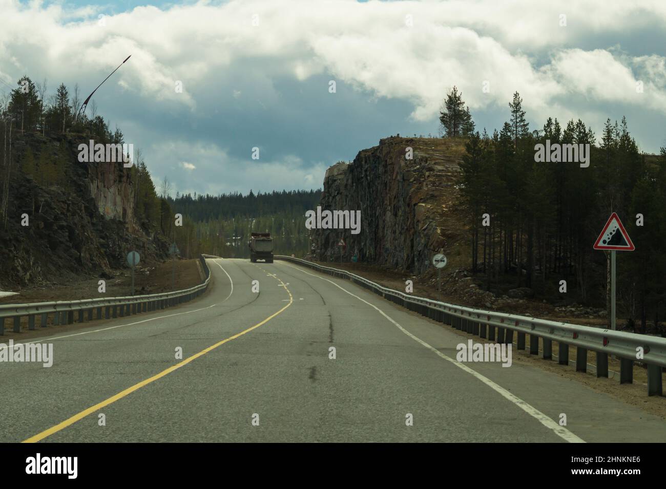 Car driving on a highway. auto moving on a roadway Stock Photo - Alamy