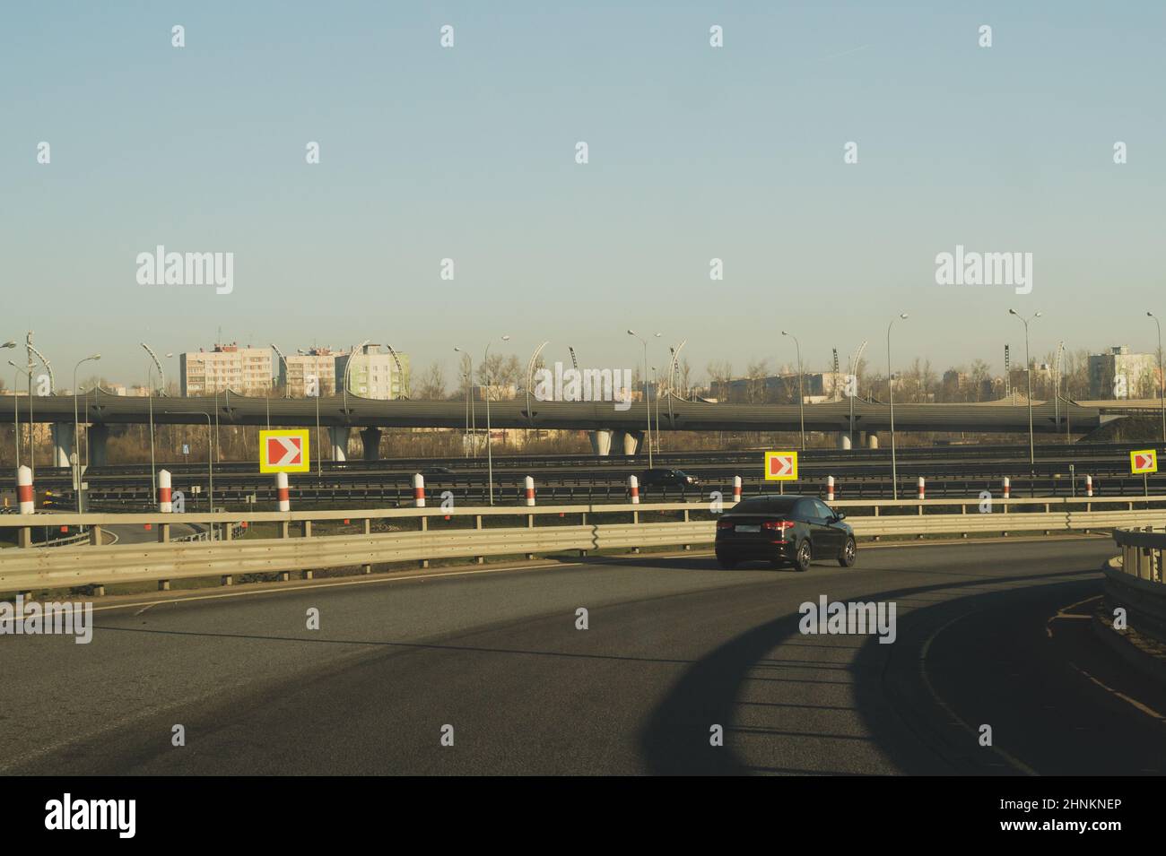 Car driving on a highway. auto moving on a roadway Stock Photo - Alamy