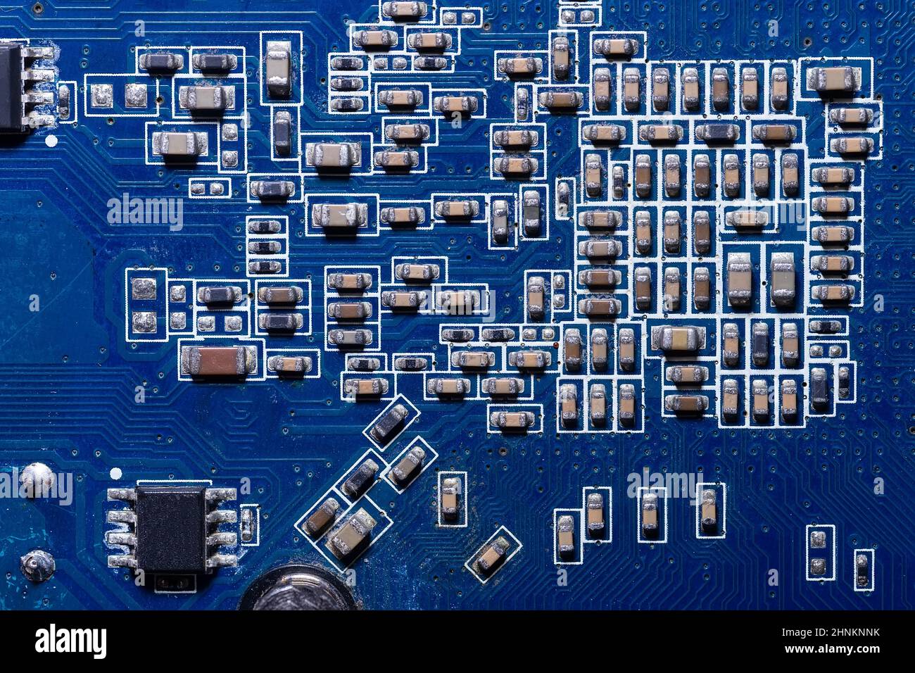 Circuit board. Electronic computer hardware technology. Motherboard ...