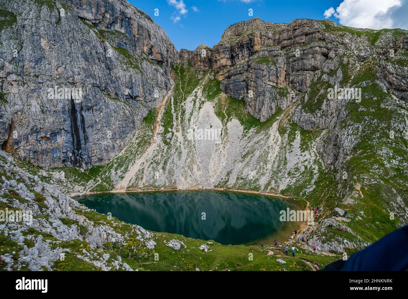 Lake Boe in Val Badia Stock Photo - Alamy