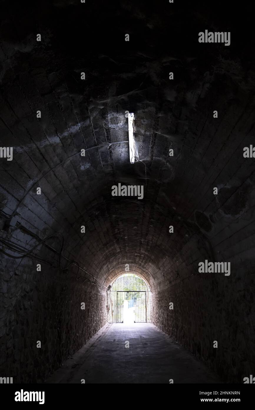 Old train tunnel Stock Photo - Alamy