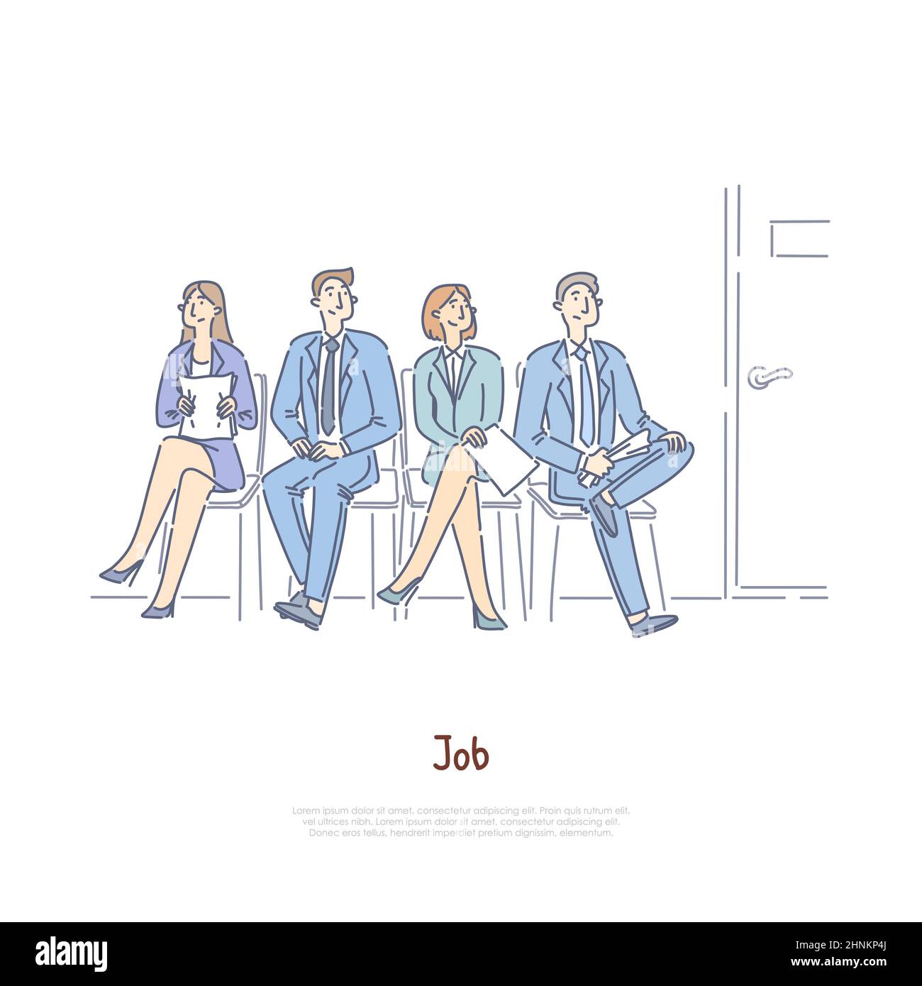 Waiting room queue Cut Out Stock Images & Pictures - Alamy