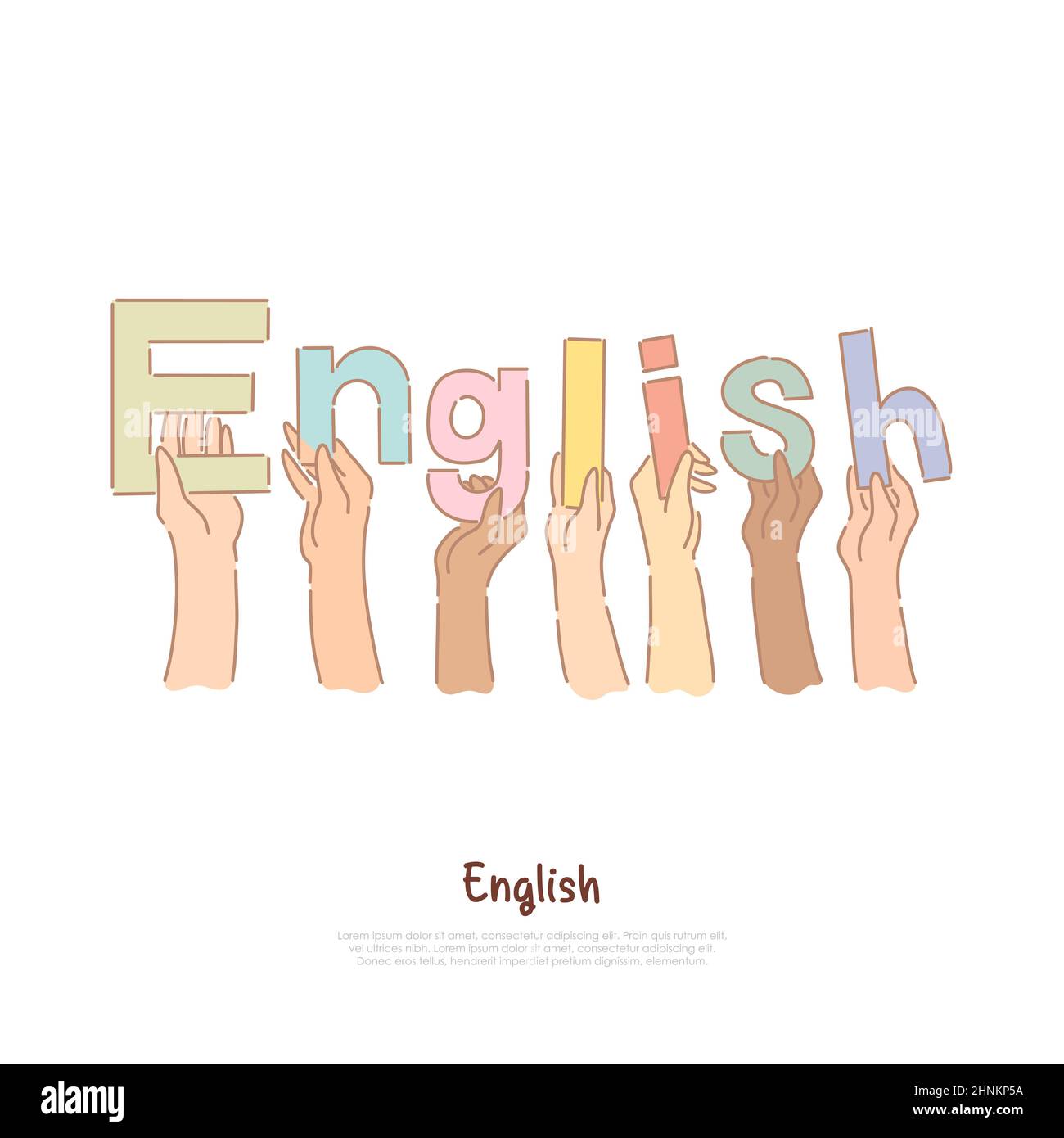 University students holding letters in hands, studying in United ...