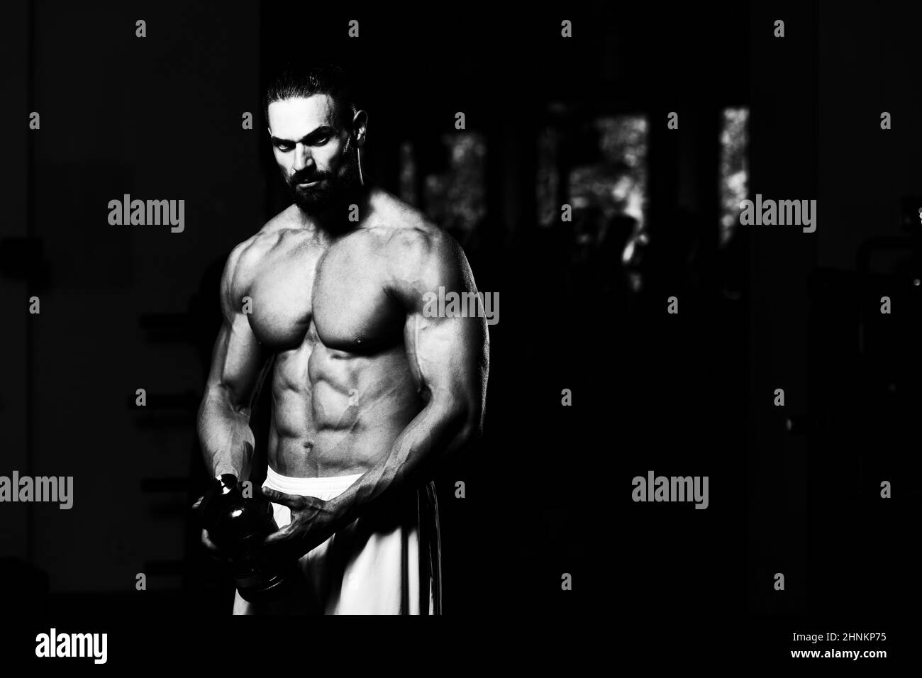 Guy bodybuilder Black and White Stock Photos & Images - Alamy