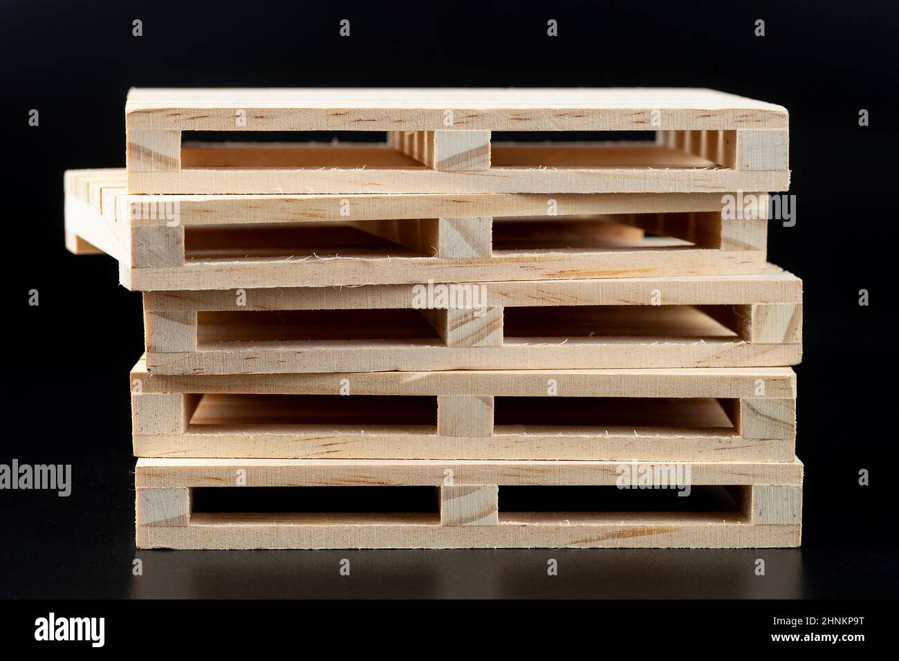 Sturdy wooden pine pallet used in transportation and storage, euro ...