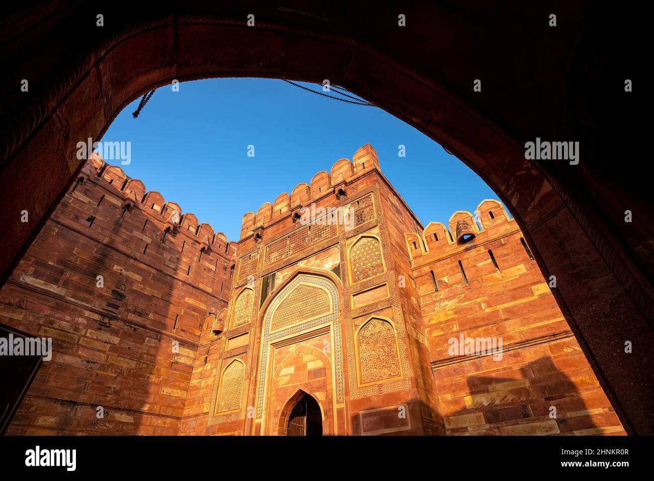 Heritage site Agra Fort (or Red Fort) , India Stock Photo - Alamy