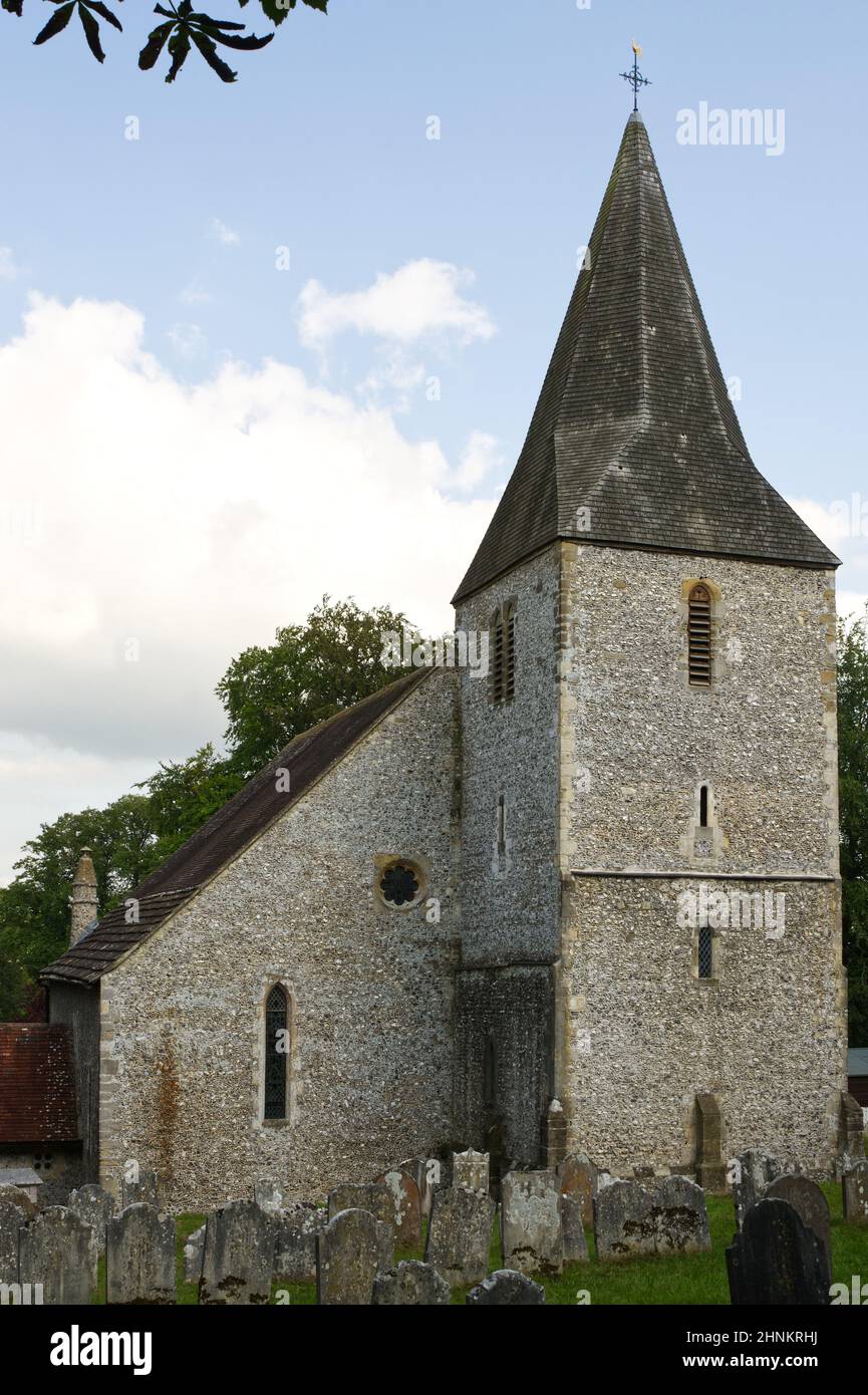 John Baptist church at Findon, Sussex, England Stock Photo - Alamy