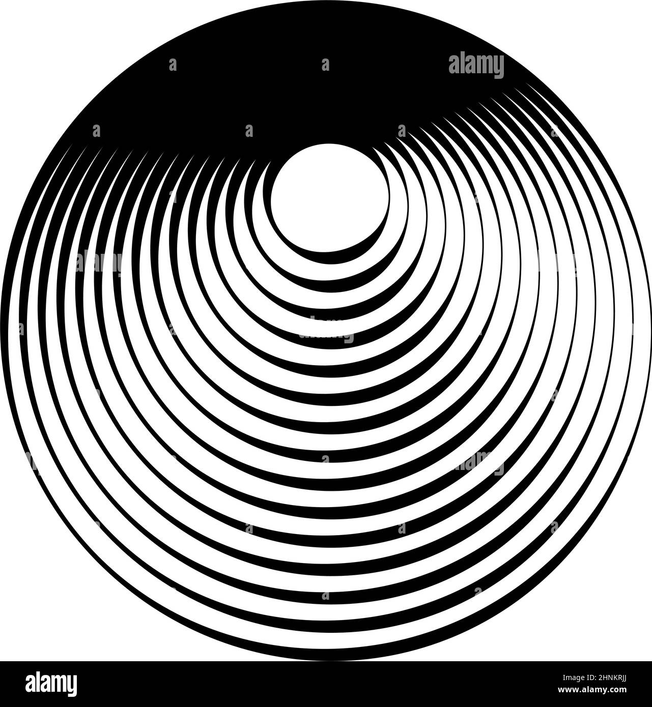 Abstract circular, radiating design element vector - stock vector ...