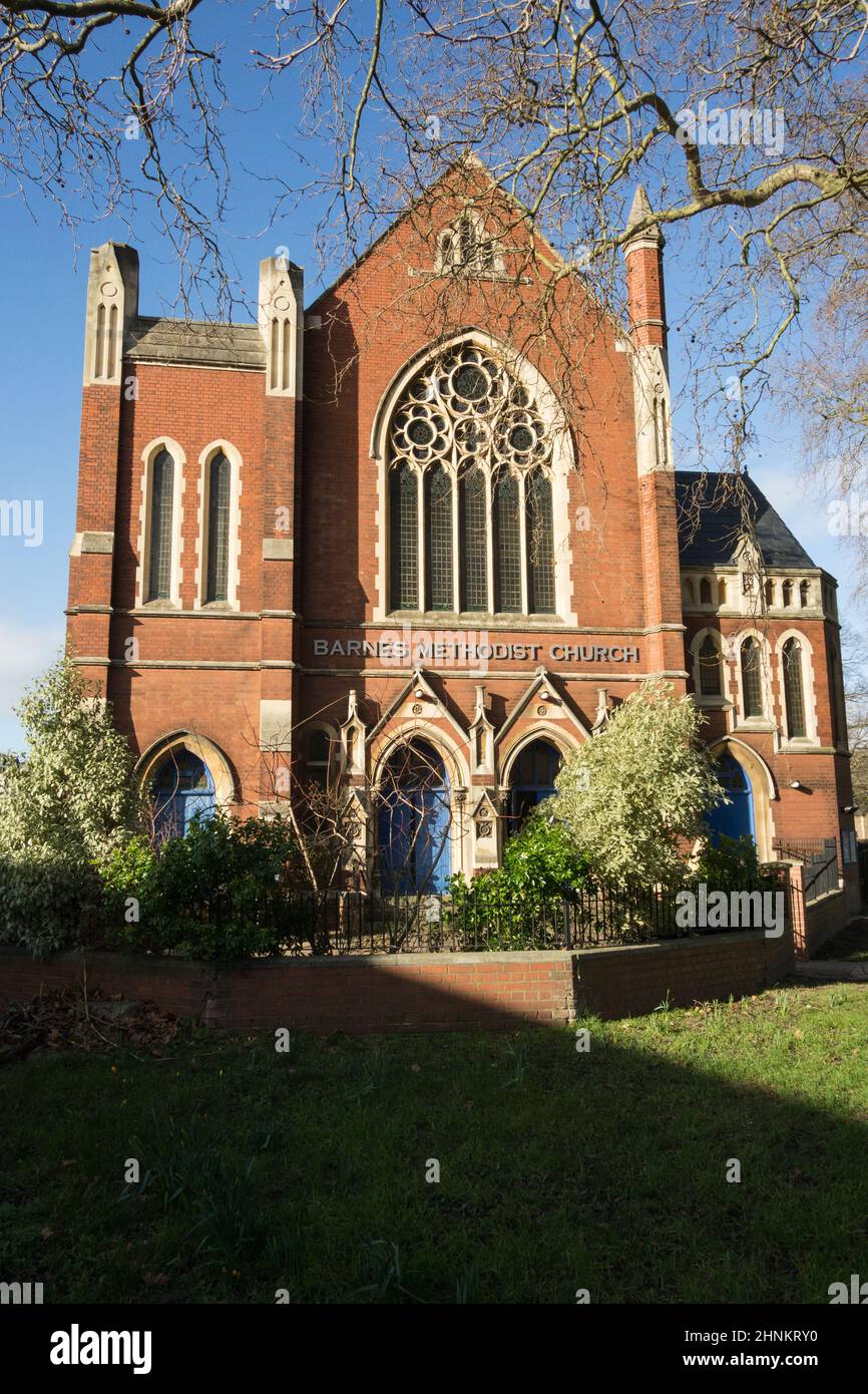W.J. Morley's Barnes Methodist Church, Station Road, London, England ...