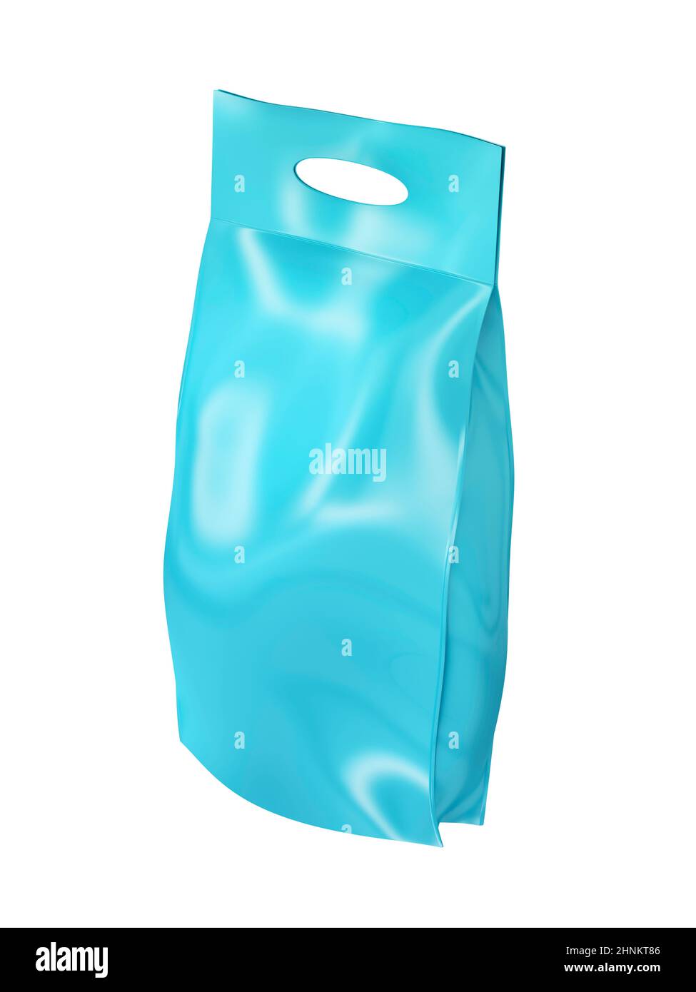 Blue washing powder bag, isolated on white background Stock Photo - Alamy