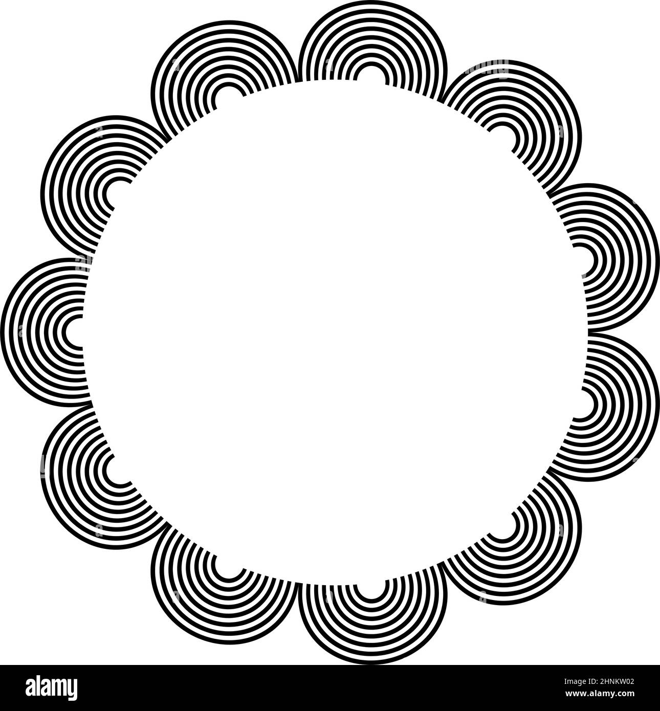Abstract circular, radiating design element vector - stock vector ...