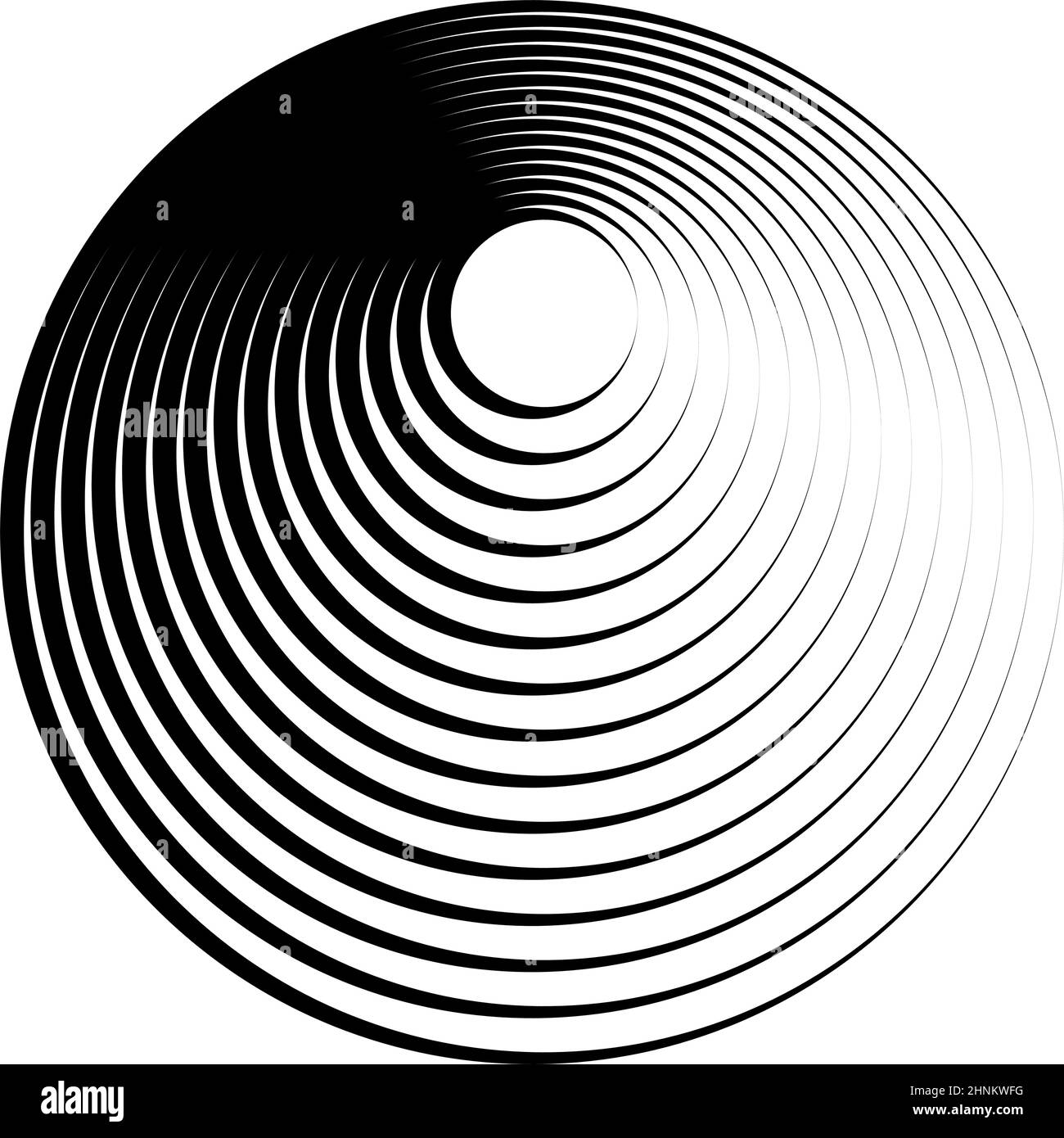 Abstract circular, radiating design element vector - stock vector ...