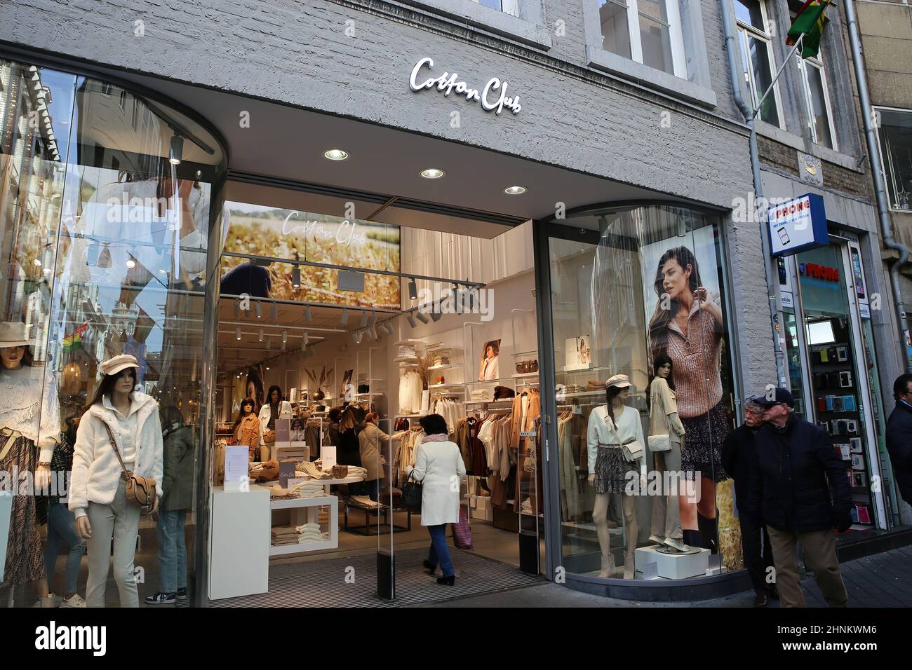 Maastricht, Netherlands - February 13. 2022: View on entrance of cotton ...