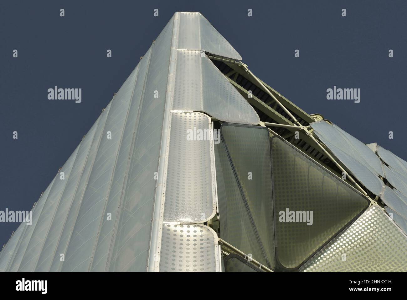 Media-Tic-Building, office structure exterior with polymer cladding ...