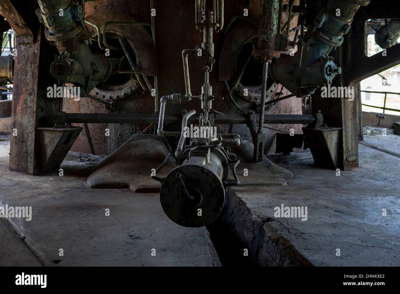 detail of old furnace Stock Photo - Alamy