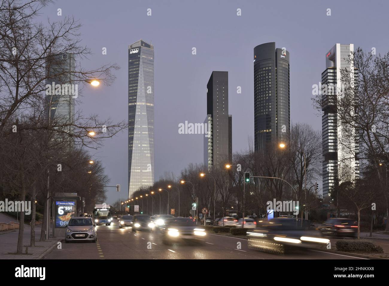 Cuatro Torres - Four towers business area, modern skyscrapers and ...