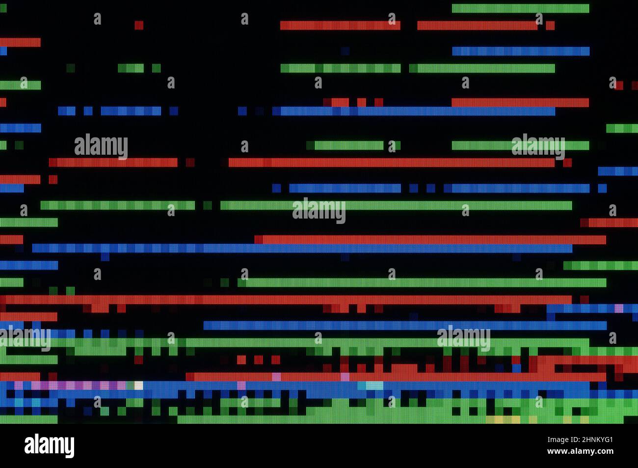 Pixel pattern of a digital glitch Stock Photo - Alamy