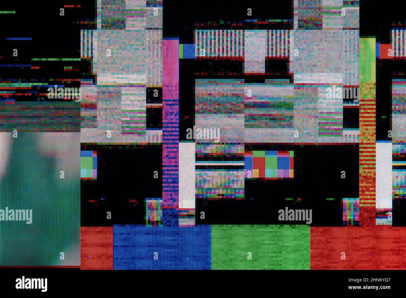 Abstract digital glitch background horizontal hi-res stock photography ...