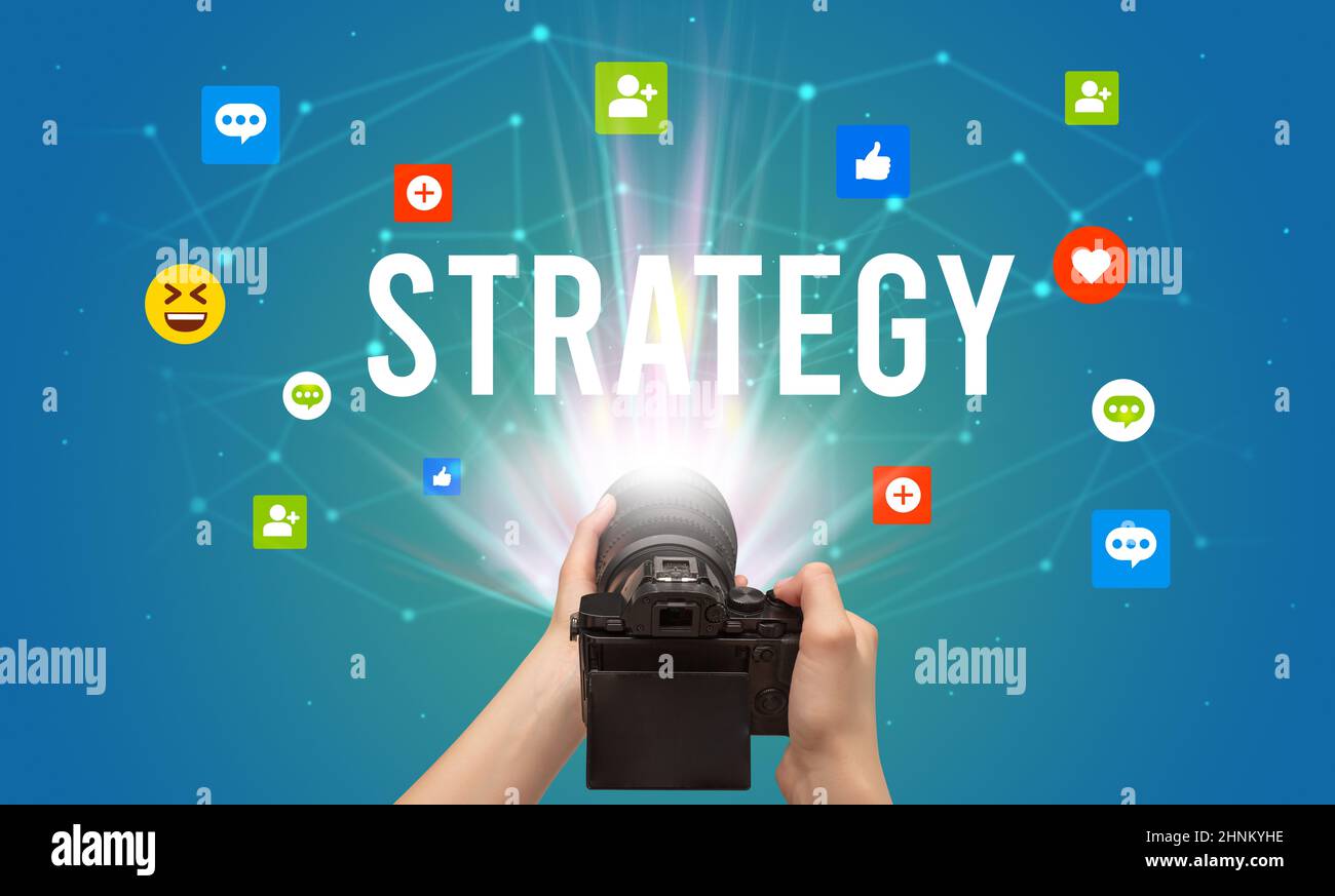 Using camera to capture social media content Stock Photo - Alamy