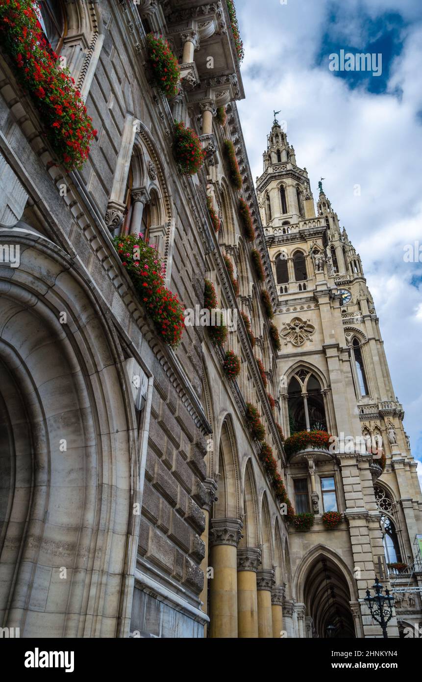 Urban landscape, classical architecture in Vienna, Austria Stock Photo ...