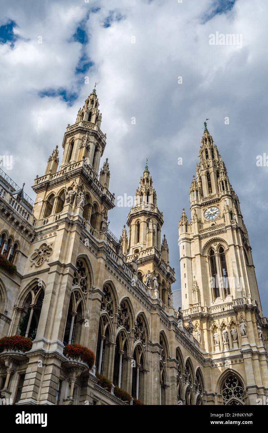Urban landscape, classical architecture in Vienna, Austria Stock Photo ...