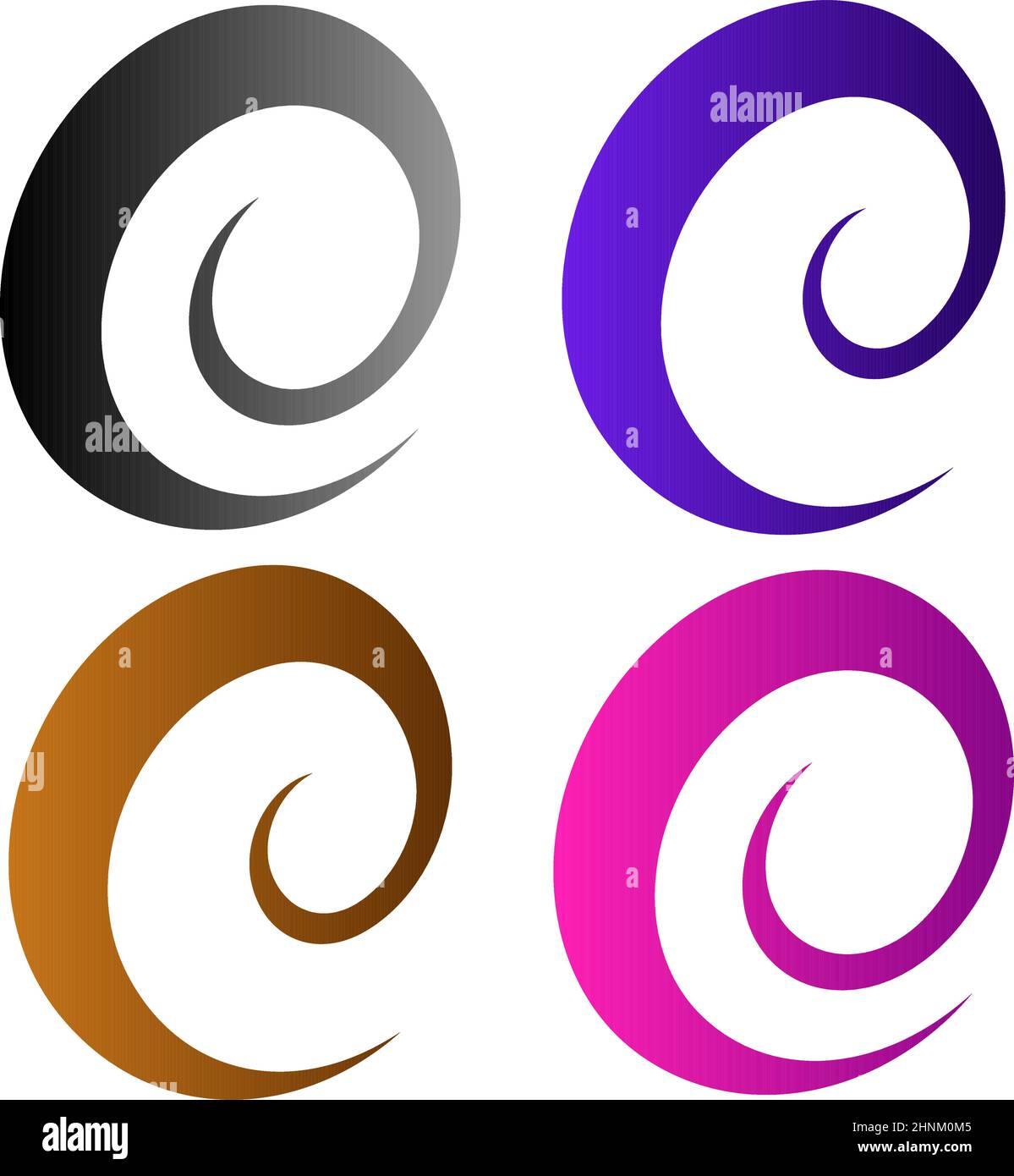 Spiral, swirl, twirl and whirl design element - stock vector ...