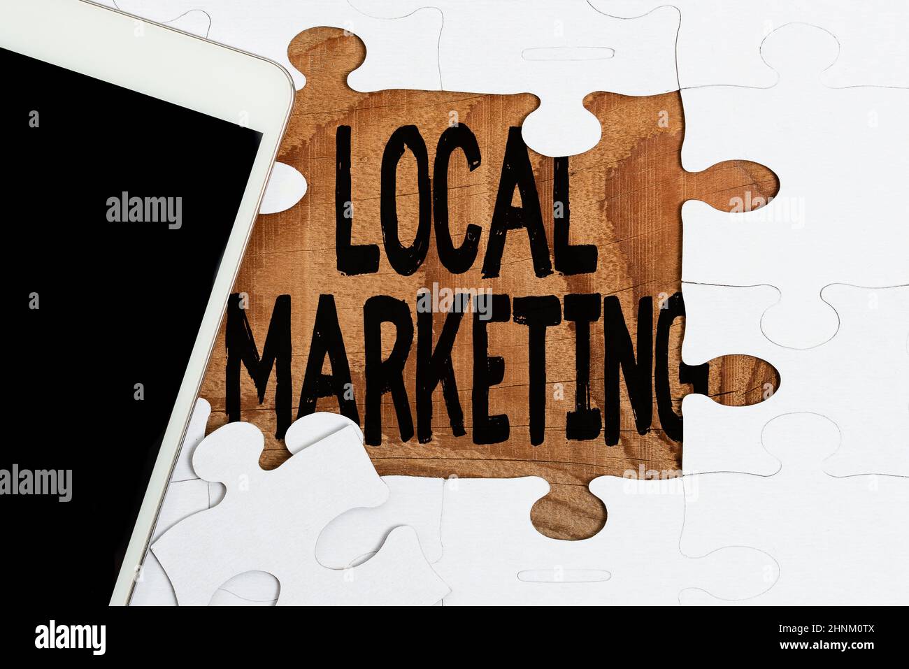 Inspiration showing sign Local Marketing, Word for A local business ...
