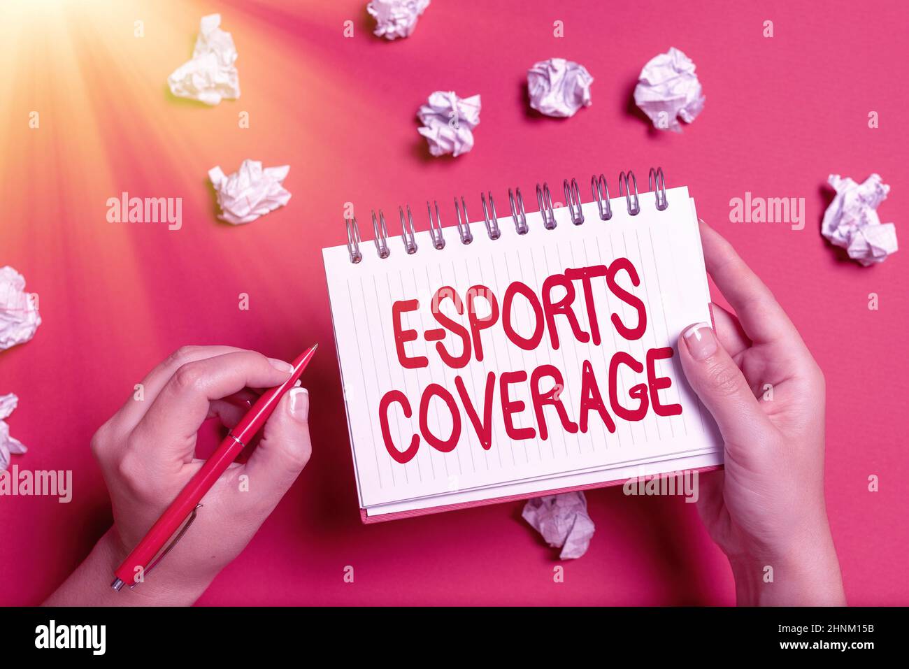 Text showing inspiration E Sports Coverage, Business concept Reporting ...