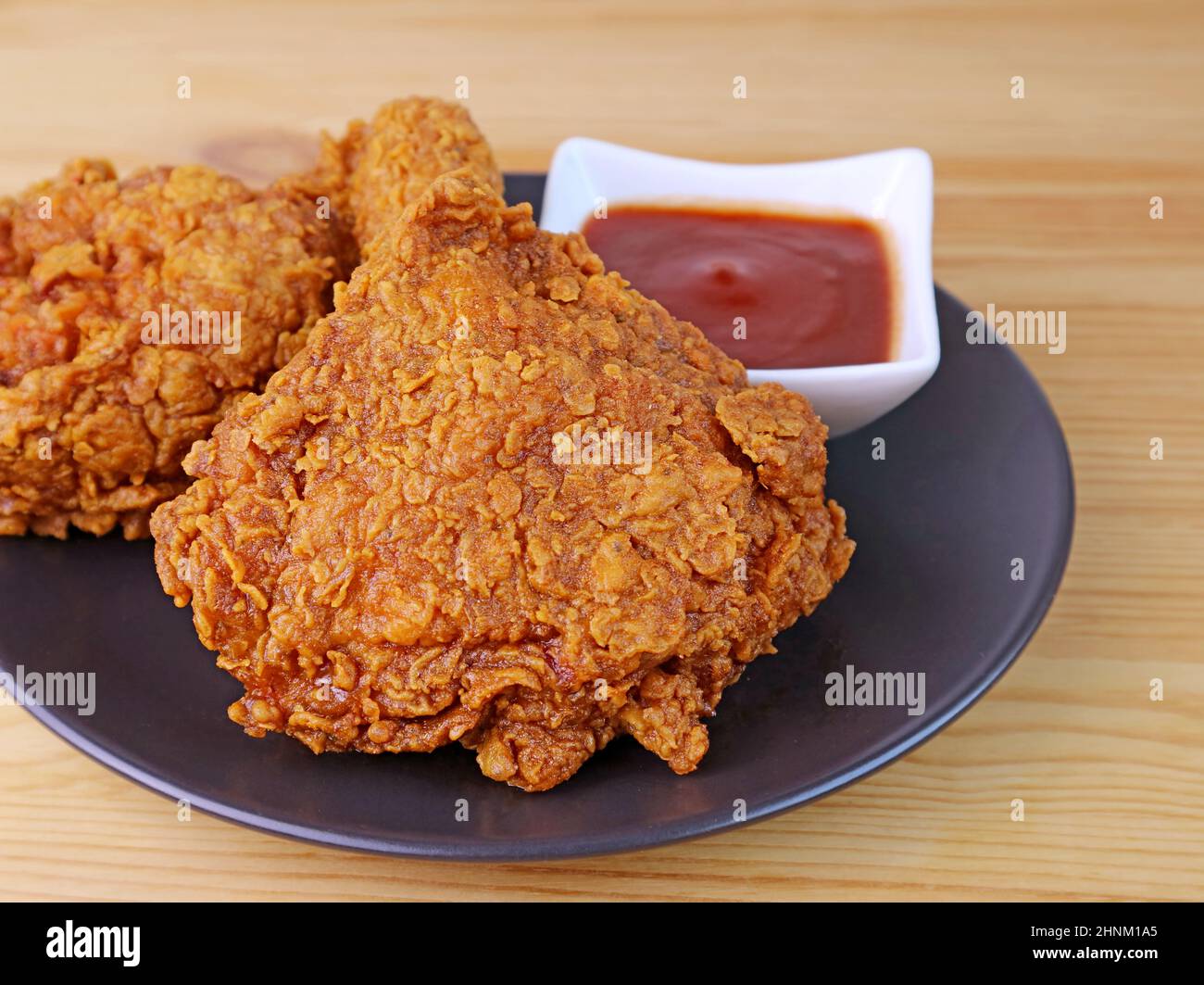 Closeup of Delectable Golden Brown Crispy Crunchy Fried Chickens with ...
