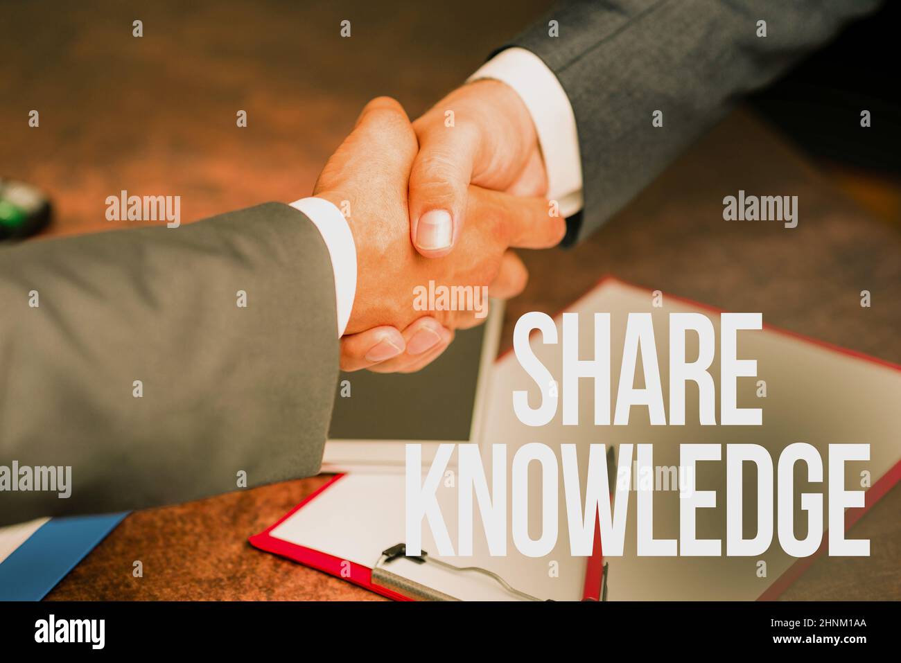 Writing displaying text Share Knowledge, Word for activity through ...