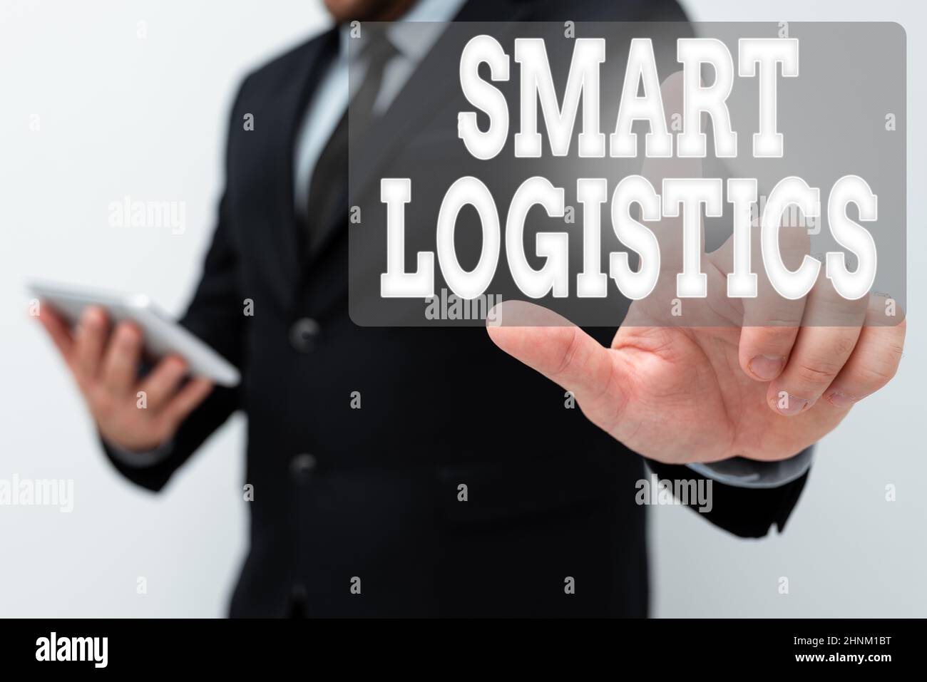 Writing Displaying Text Smart Logistics Business Approach Integration 