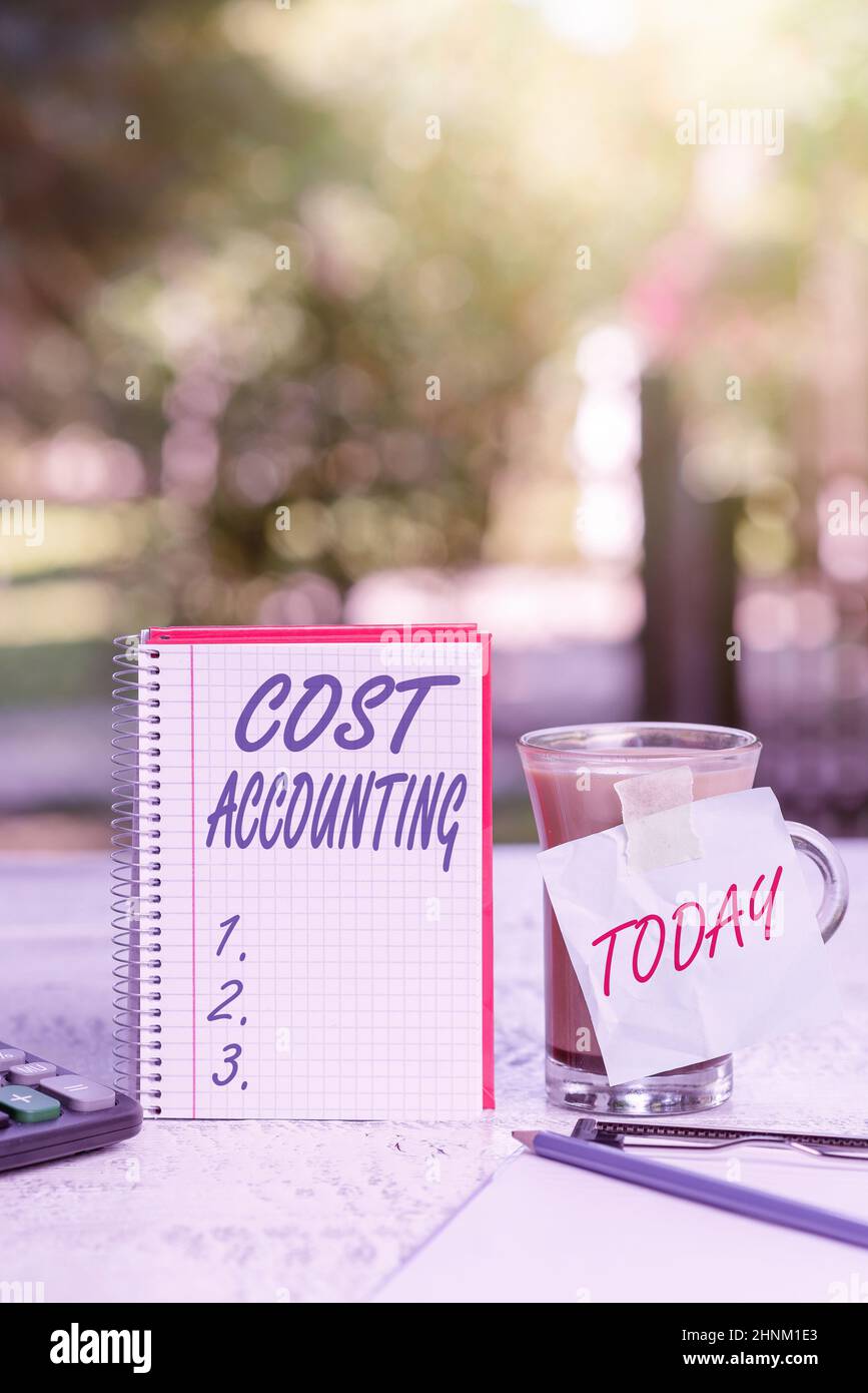 Inspiration showing sign Cost Accounting, Business overview the ...