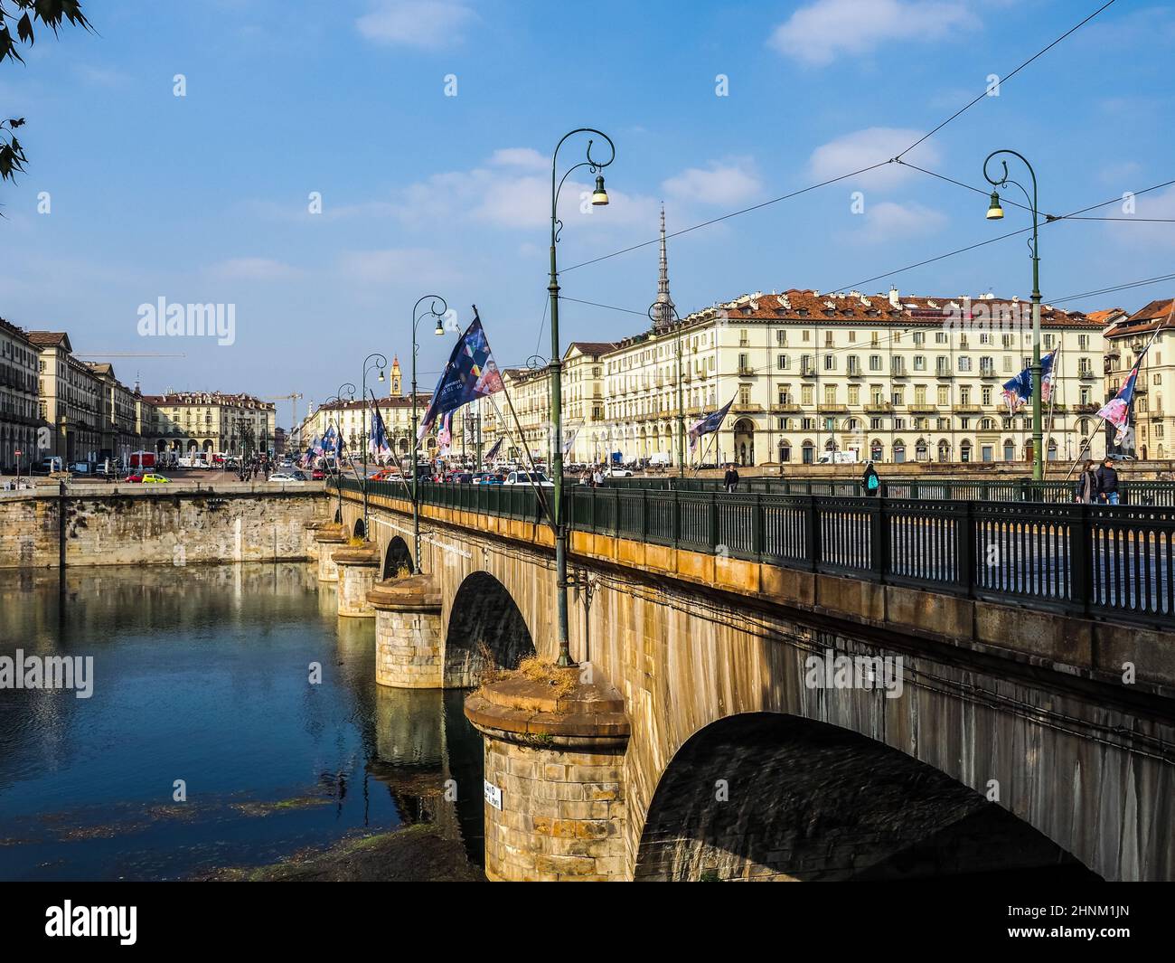 Piazza Vittorio square in Turin Stock Photo - Alamy