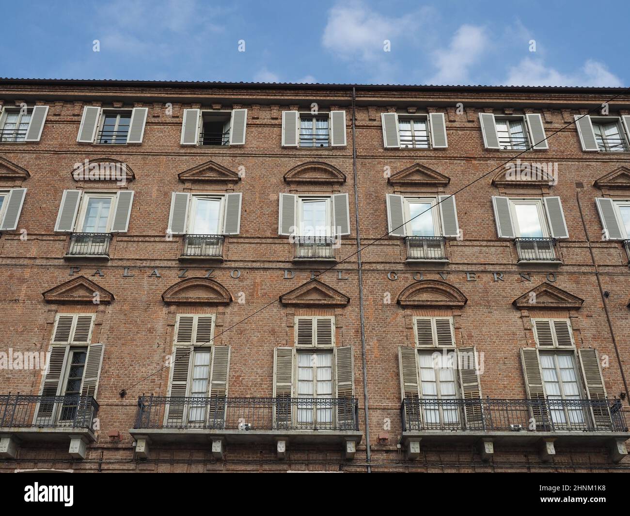 Palazzo del Governo (translation Palace of Government) in Turin Stock ...