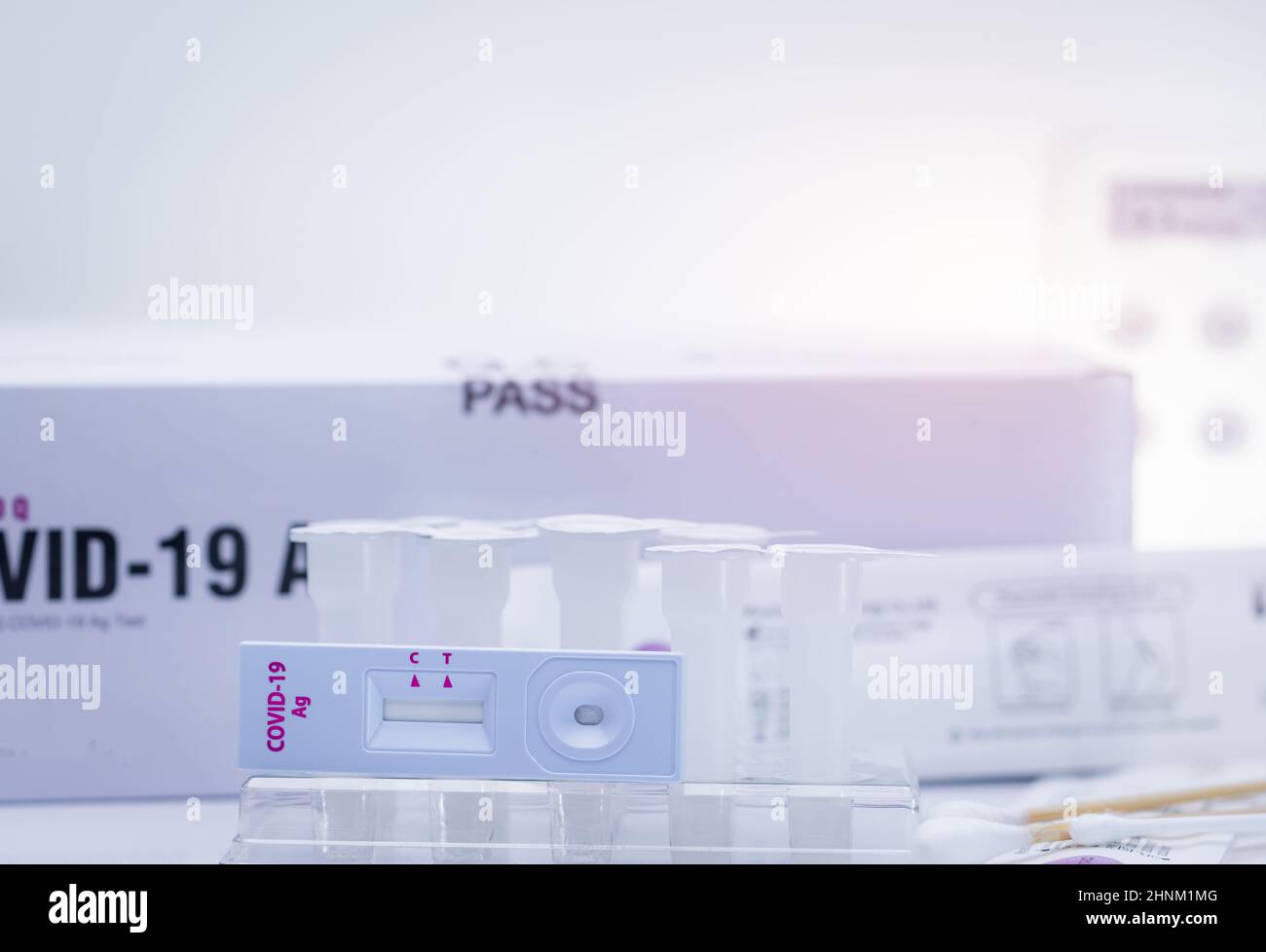 Covid 19 antigen self test for nasal swab. Antigen test kit for home ...