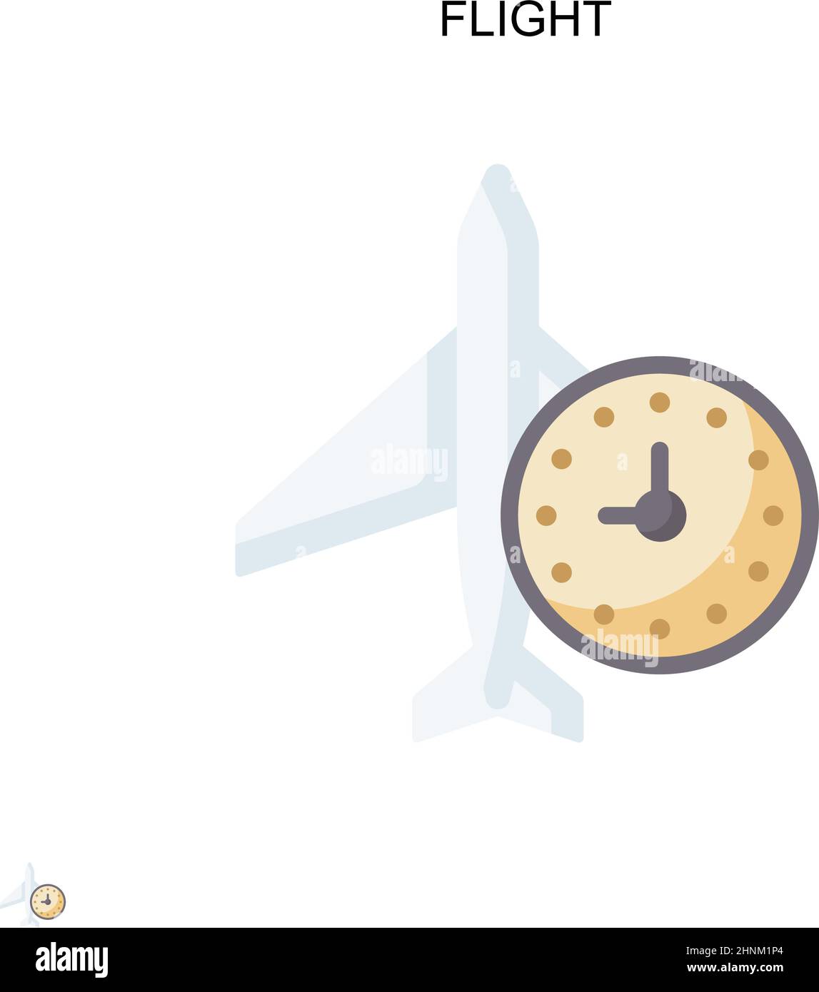 Flight Simple vector icon. Illustration symbol design template for web ...