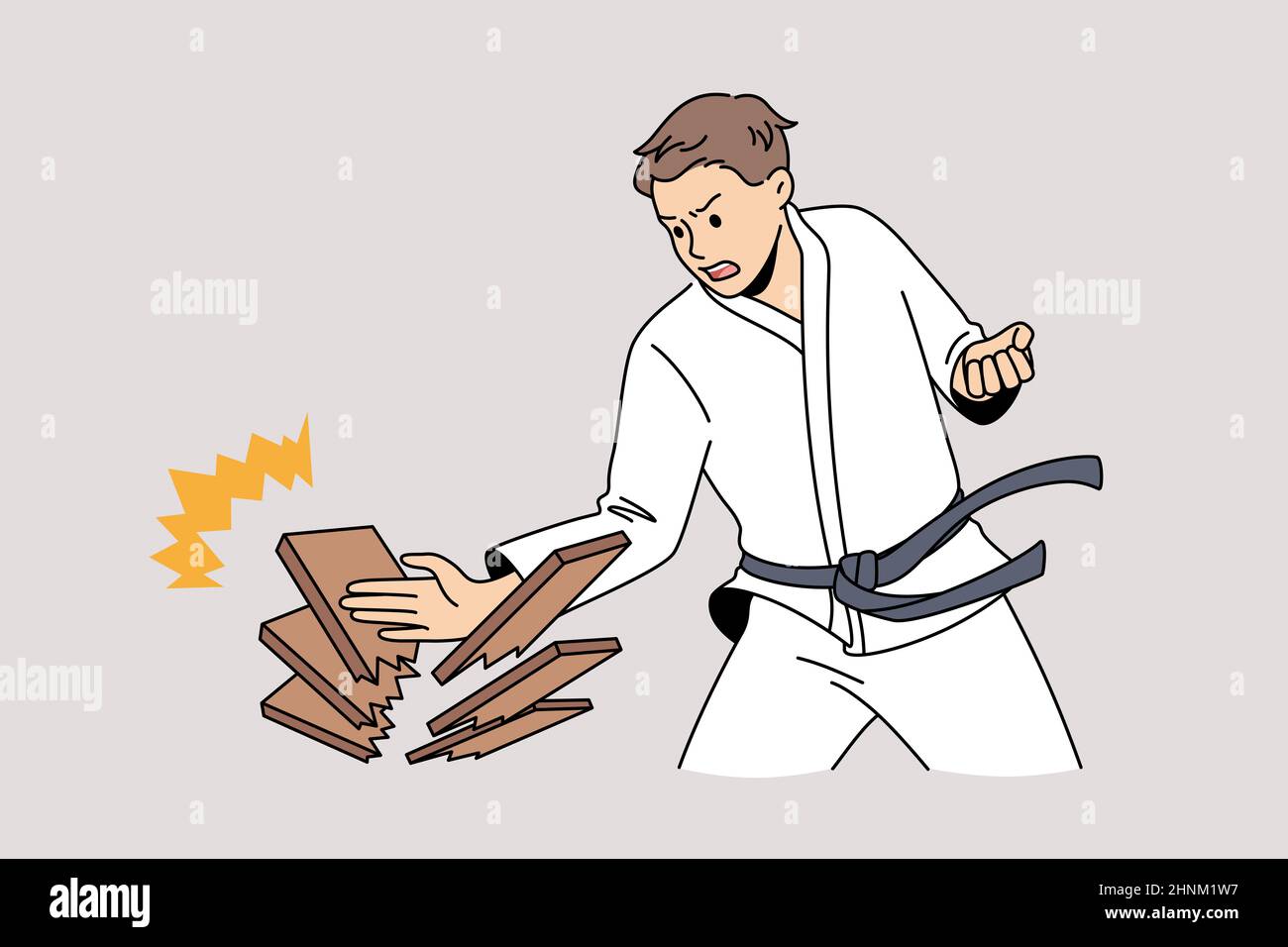 Breaking board martial arts hi-res stock photography and images - Alamy