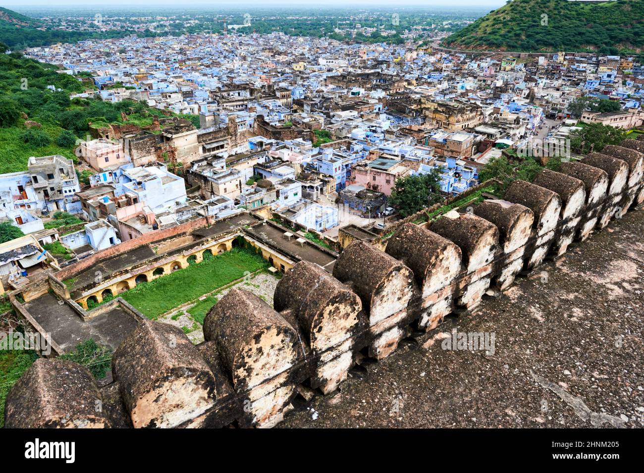 India Rajasthan Bundi. View of Bundi from Taragarh Fort Stock Photo - Alamy