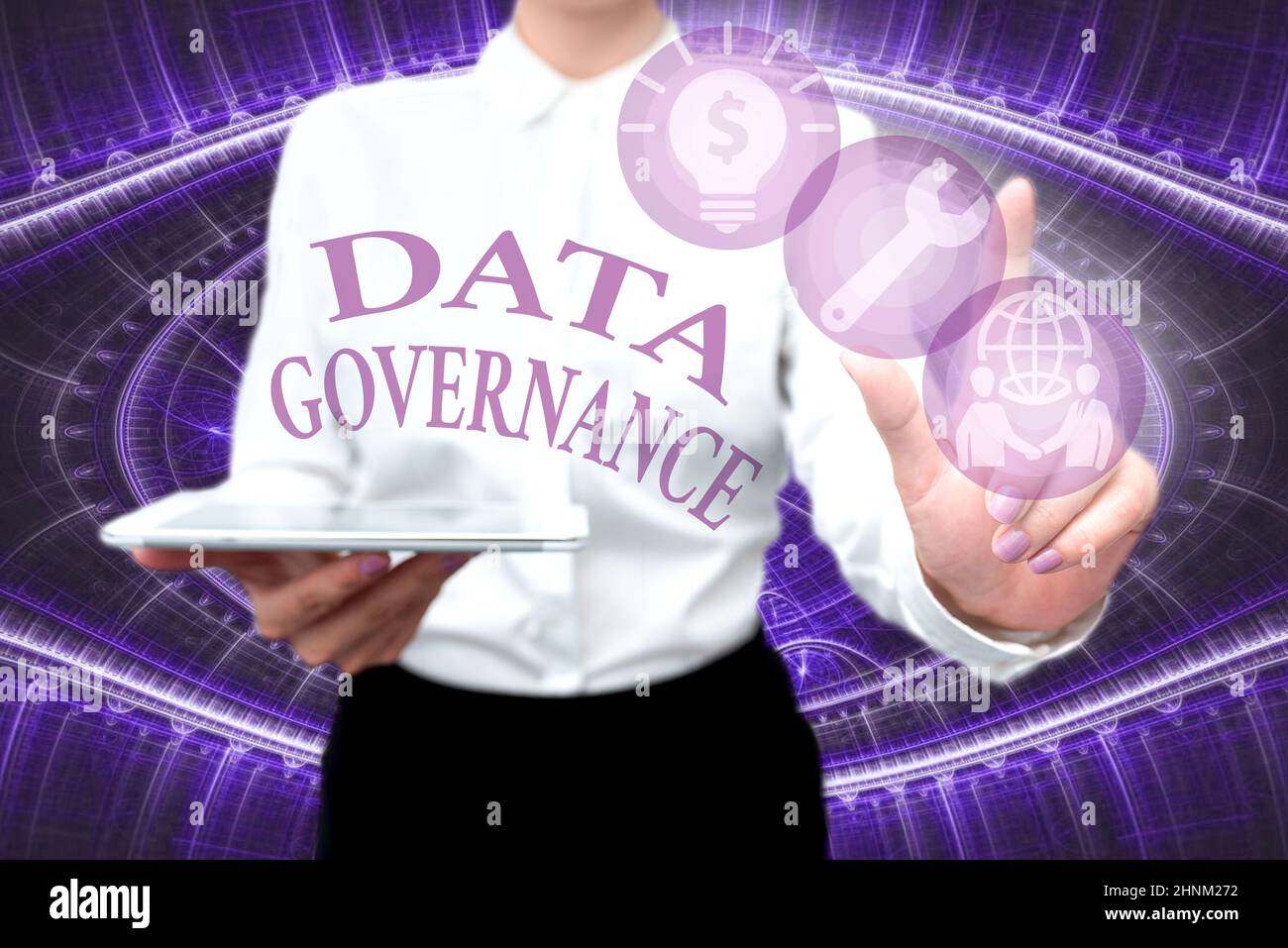 Text sign showing Data Governance, Word Written on general management ...