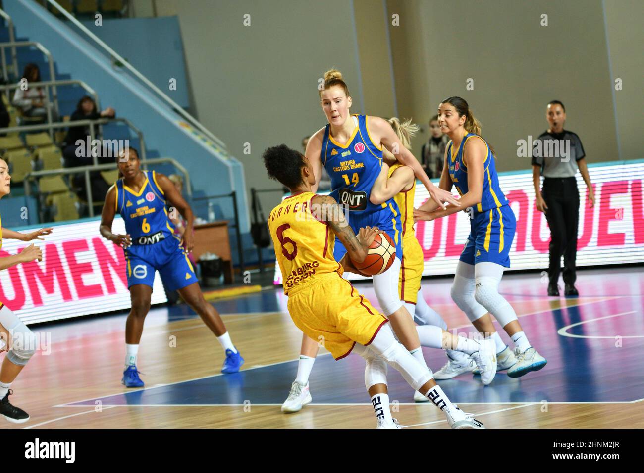 Orenburg, Russia - October 31, 2019: Girl play basketball Stock Photo ...