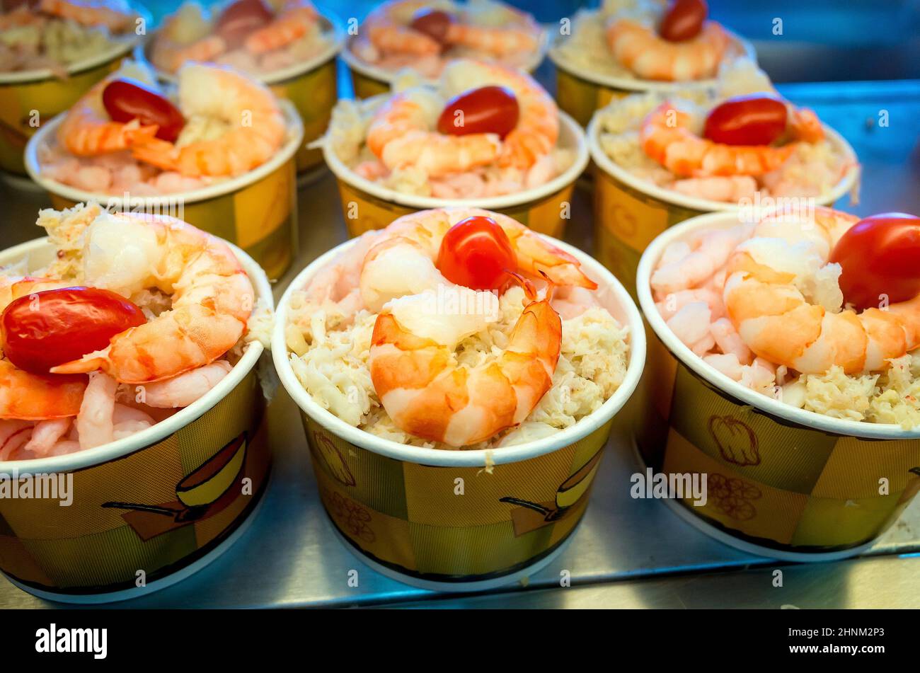 Seafood at Fisherman wharf in san francisco Stock Photo - Alamy