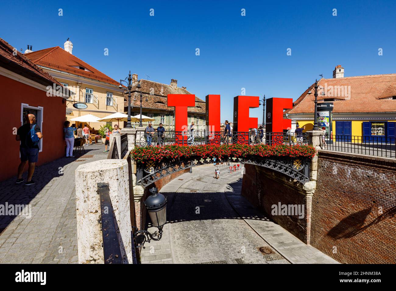 The Bridge of Lies in Sibiu in Romania Stock Photo - Alamy