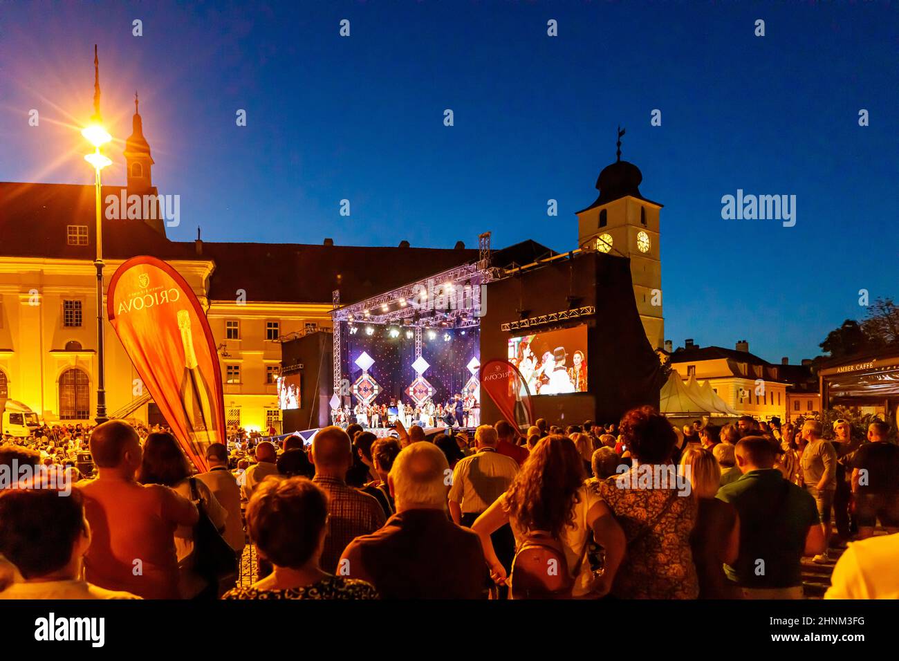 The folkloric festival of Sibiu in Romania Stock Photo - Alamy