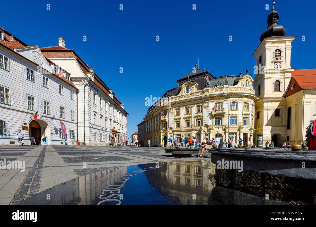 The city of Sibiu in Romania Stock Photo - Alamy