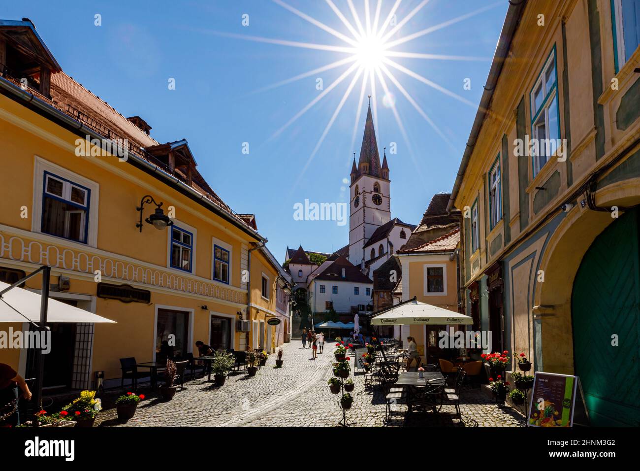 The city of Sibiu in Romania Stock Photo - Alamy