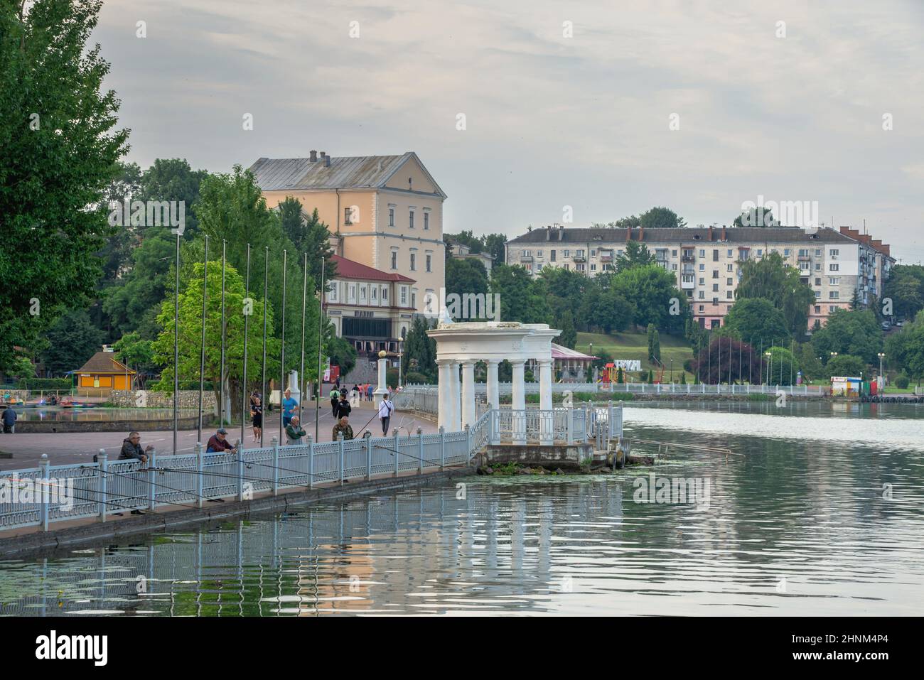 Summer morning in Ternopil, Ukraine Stock Photo - Alamy