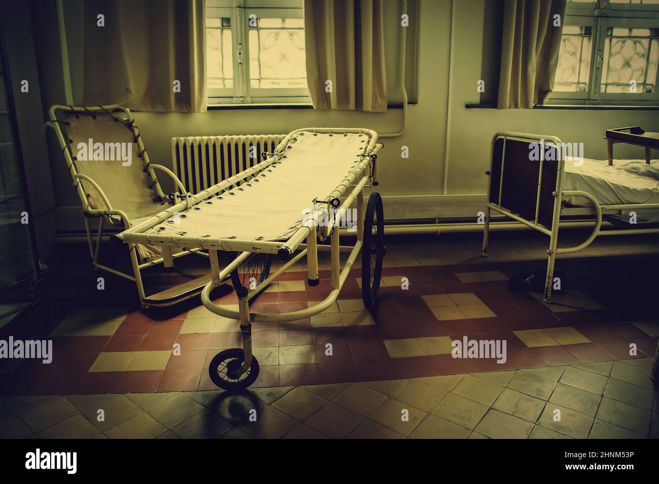 Old hospital gurney Stock Photo - Alamy